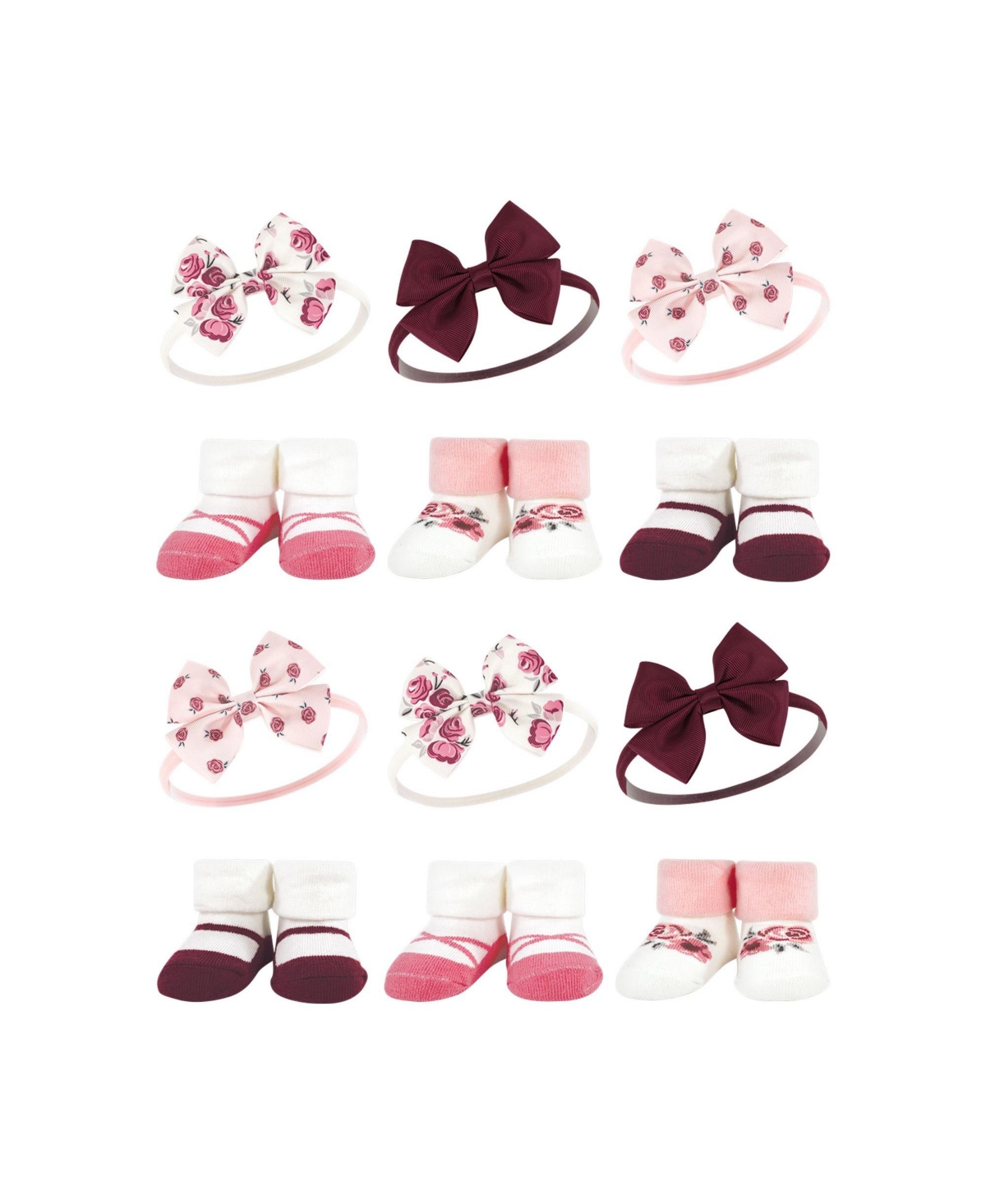 Click here for Hudson Baby Girls 12-Pack Headband & Socks Giftset... prices