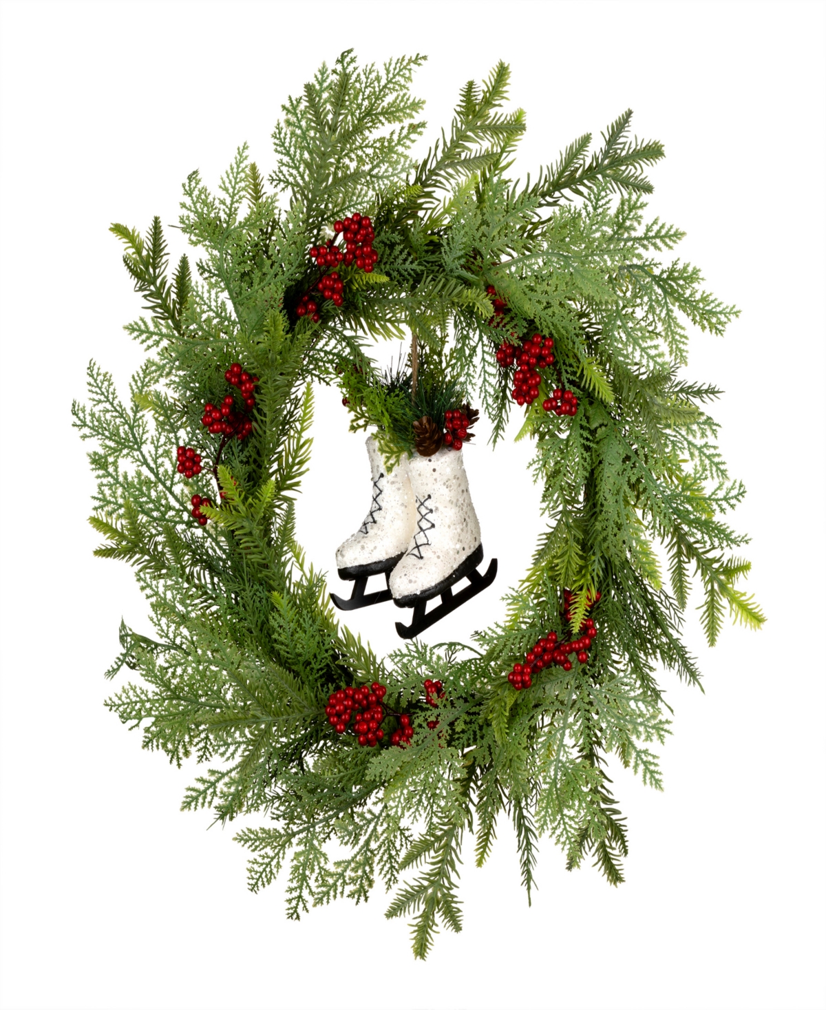 Click here for National Tree Company Winter Skates Wreath  22 Inc... prices