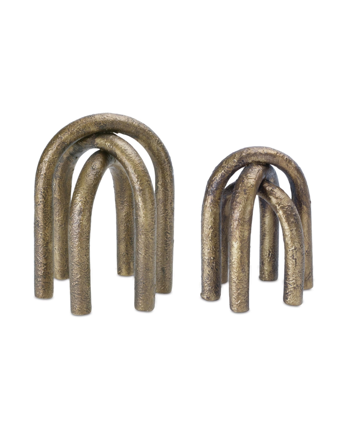 Click here for Slickblue Set of 2 Modern Metal Arches Sculptures... prices
