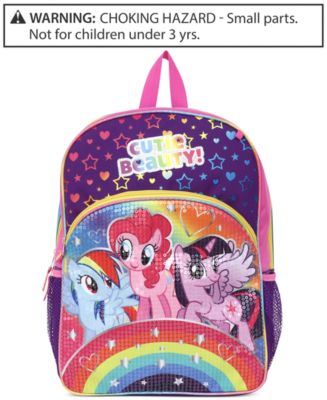 $6.39 My Little Pony Little Girls' Rainbows Sequins 16" Backpack ...