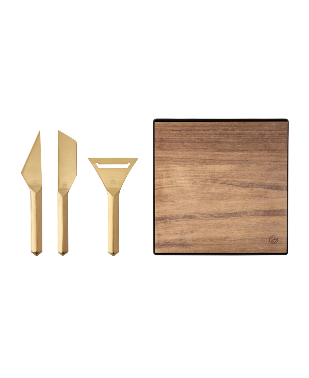 Click here for Rabbit Cheese Board & Knives 4-Pc. Set - Black prices