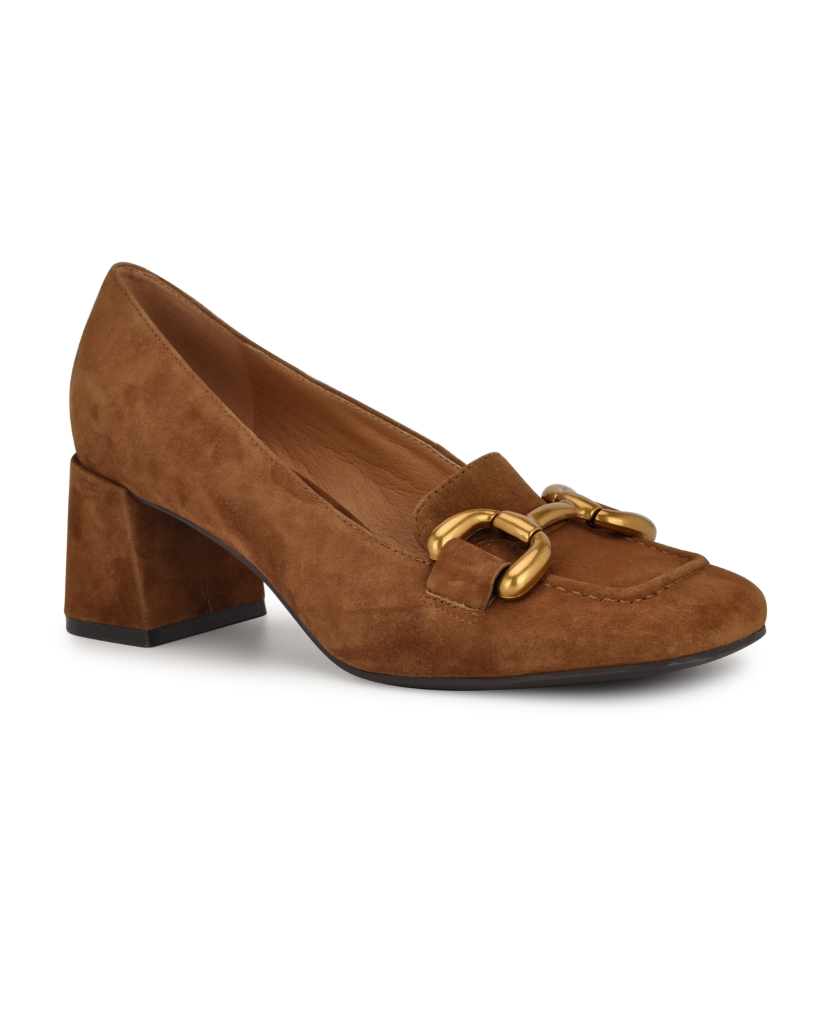 Click here for Nine West Womens Veepe Bit Block Heel Loafers - Co... prices