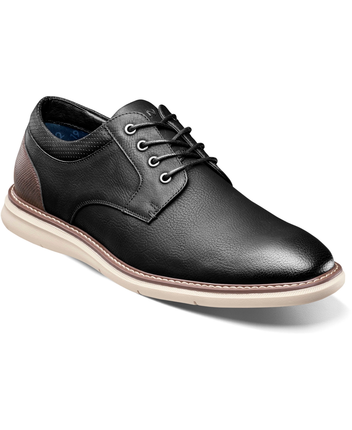 Nunn Bush Chase Mens Closed Toe Oxford Shoes  12 Wide  Black