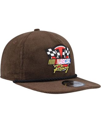 New Era Men's Brown NASCAR Racing Retro Cord Golfer Adjustable Hat - Macy's