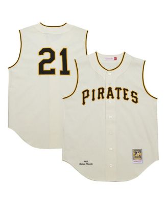 Mitchell & Ness Men's Roberto Clemente Cream Pittsburgh Pirates ...
