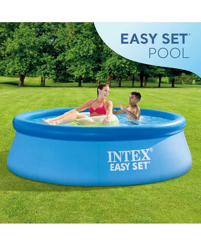 Intex 8ft x 30in Easy Set Inflatable Above Ground Family Swimming Pool ...