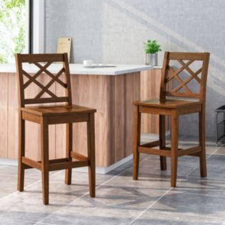 Scotsman Solid Acacia Wood Counter Stool (Set Of 2) - Macy's