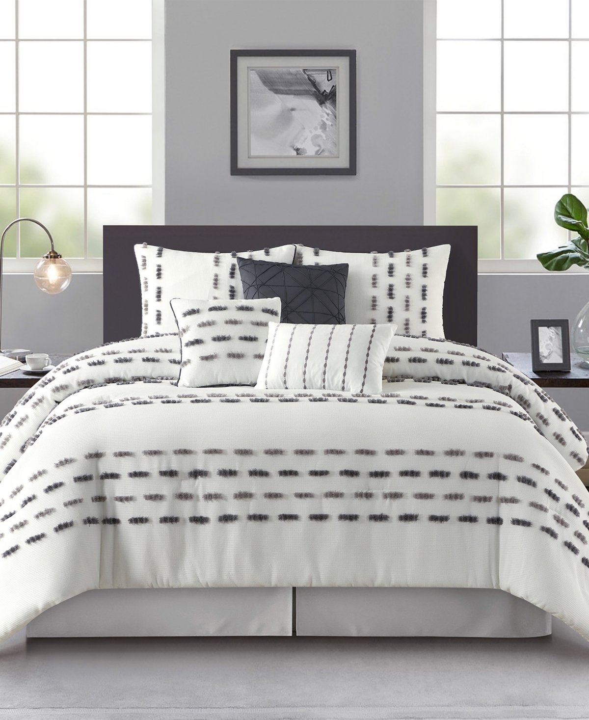 Click here for Stratford Park Crocus Stripe 7-Pc. Comforter Set... prices