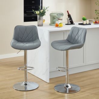 Simplie Fun Ergonomic Counter Stools with Waist Support and Adjustable ...