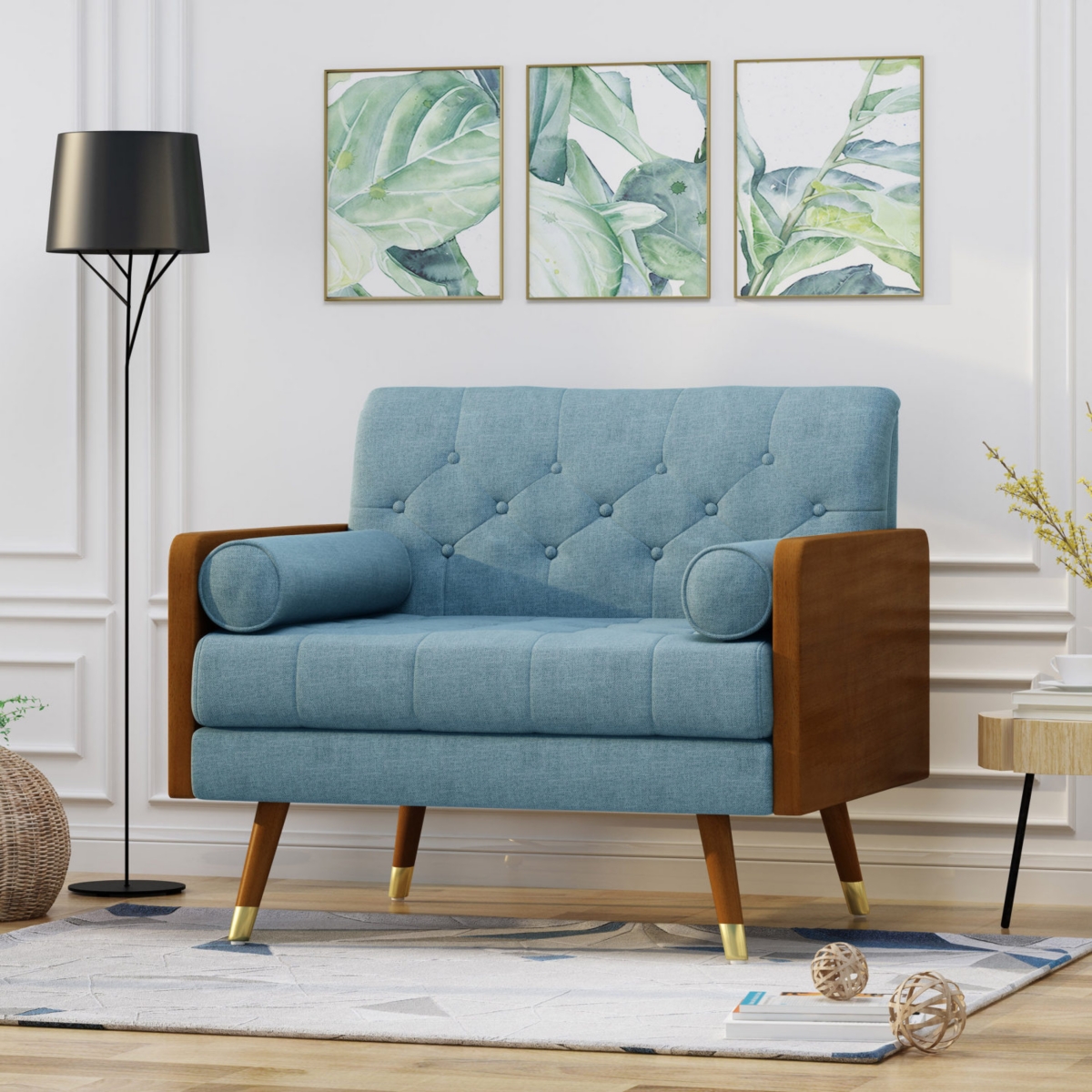 Click here for Streamdale Mid-Century Modern Club Chair With Bols... prices