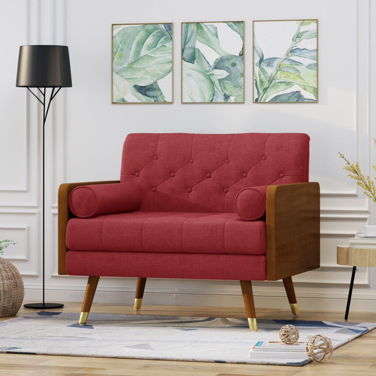 Click here for Streamdale Mid-Century Modern Club Chair With Bols... prices