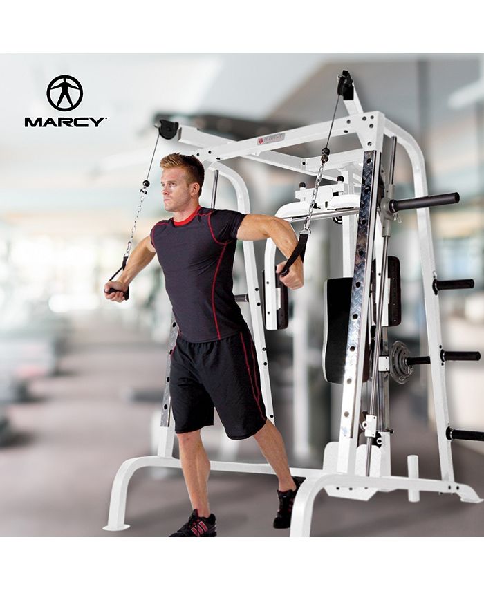 Marcy Pro Smith Cage Workout Machine Total Body Training Home Gym ...