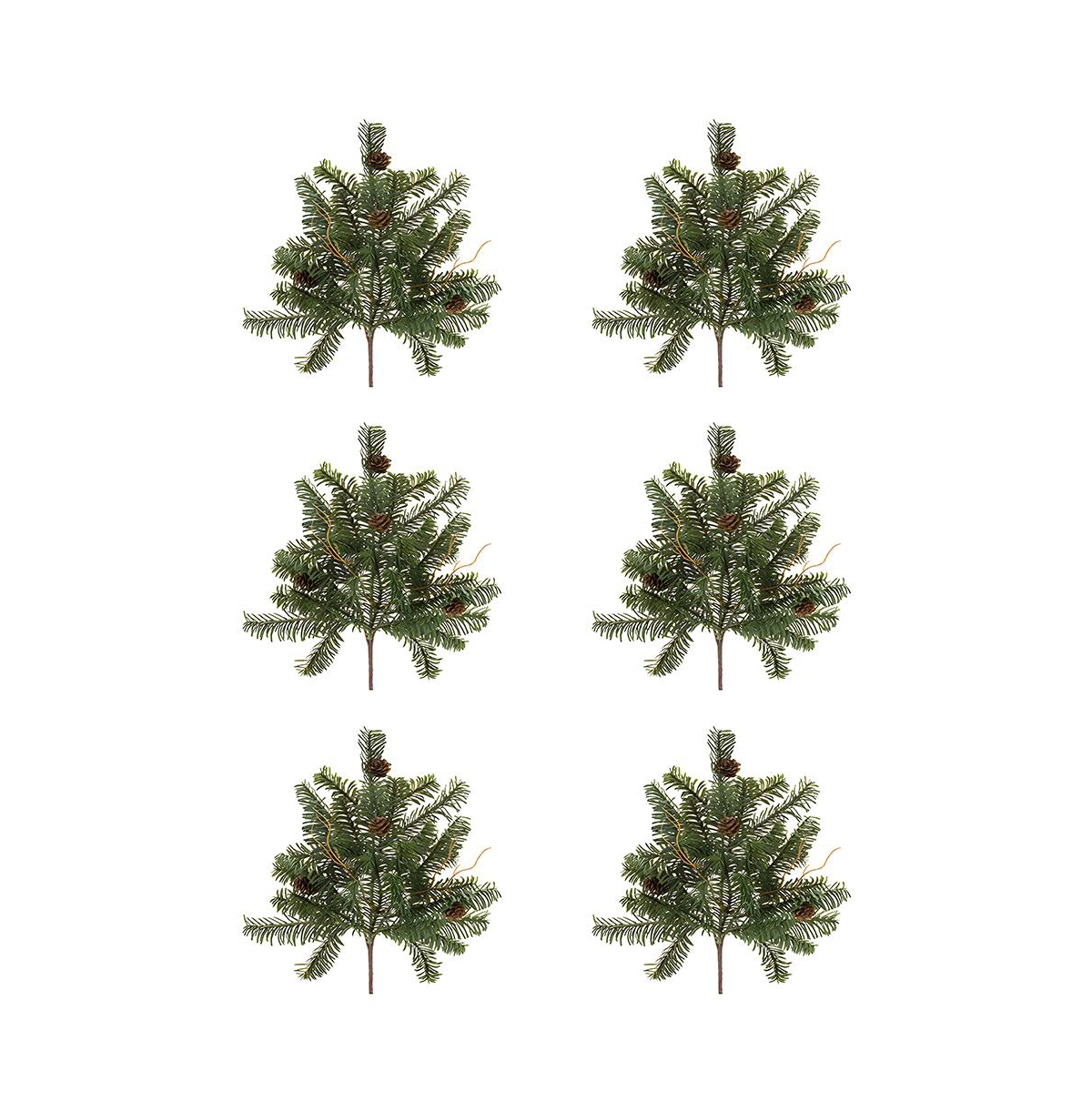 Click here for Set of 6 Realistic Artificial Pine Stems for Holid... prices
