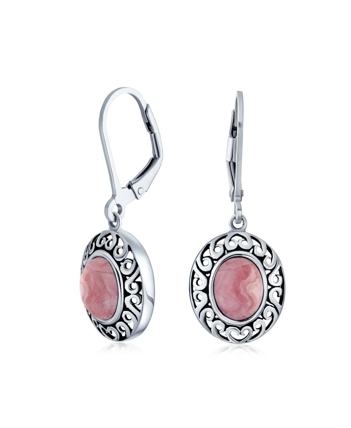 Click here for Bling Jewelry 3CTW Natural Stones Oval Bezel Set L... prices