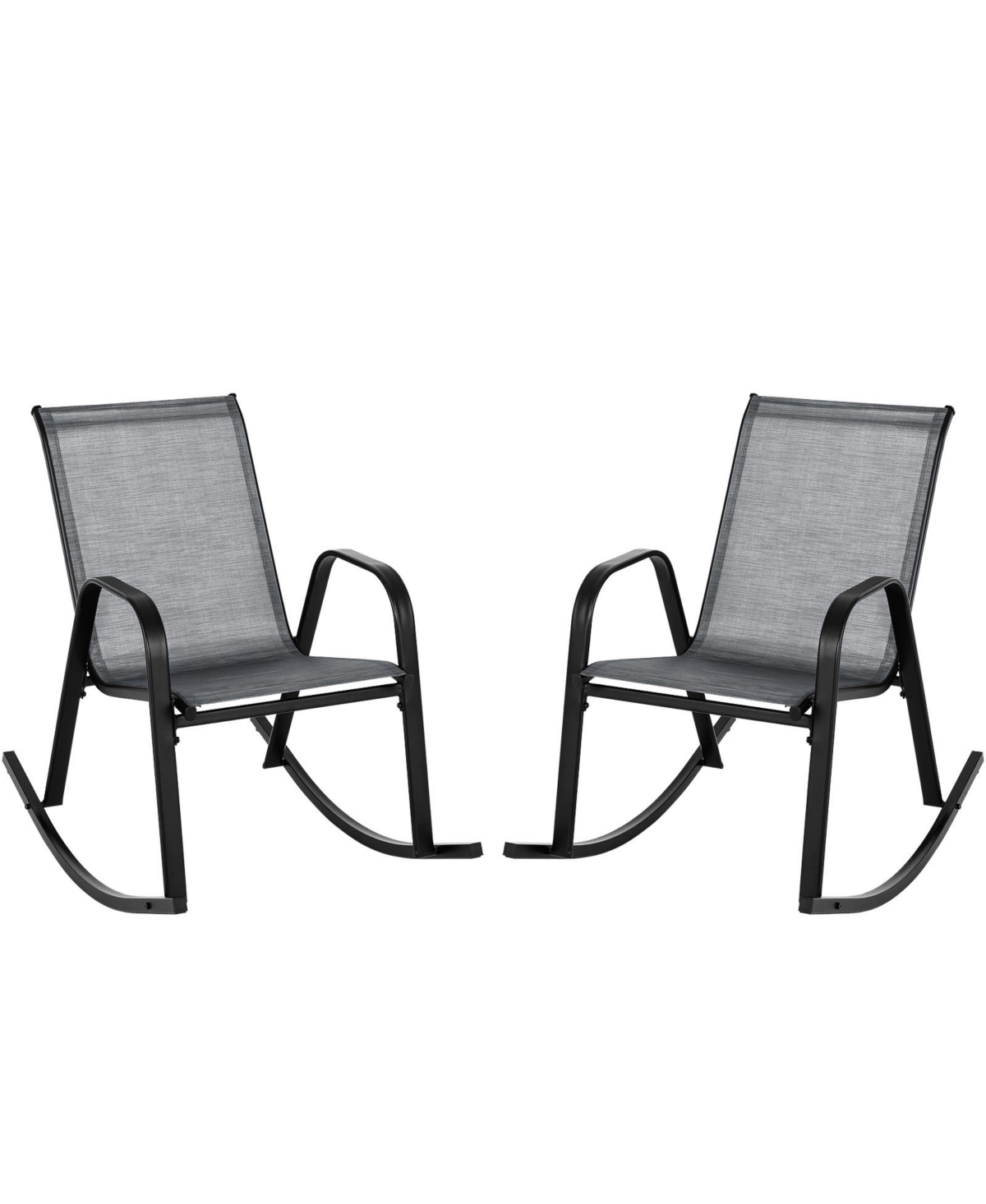 Click here for Slickblue Set of 2 Heavy-Duty Metal Patio Rocking... prices