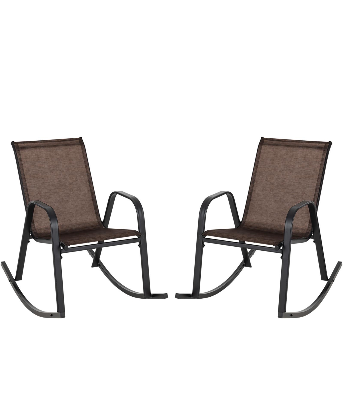 Click here for Slickblue Set of 2 Heavy-Duty Metal Patio Rocking... prices