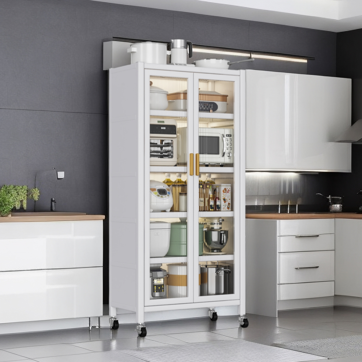 Click here for Streamdale Kitchen Storage Cabinet Microwave Oven... prices