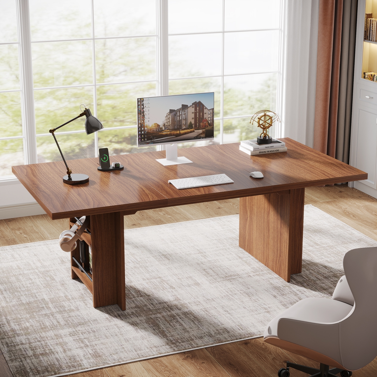 Click here for Tribesigns 63 Inches Office Executive Desk  Home O... prices