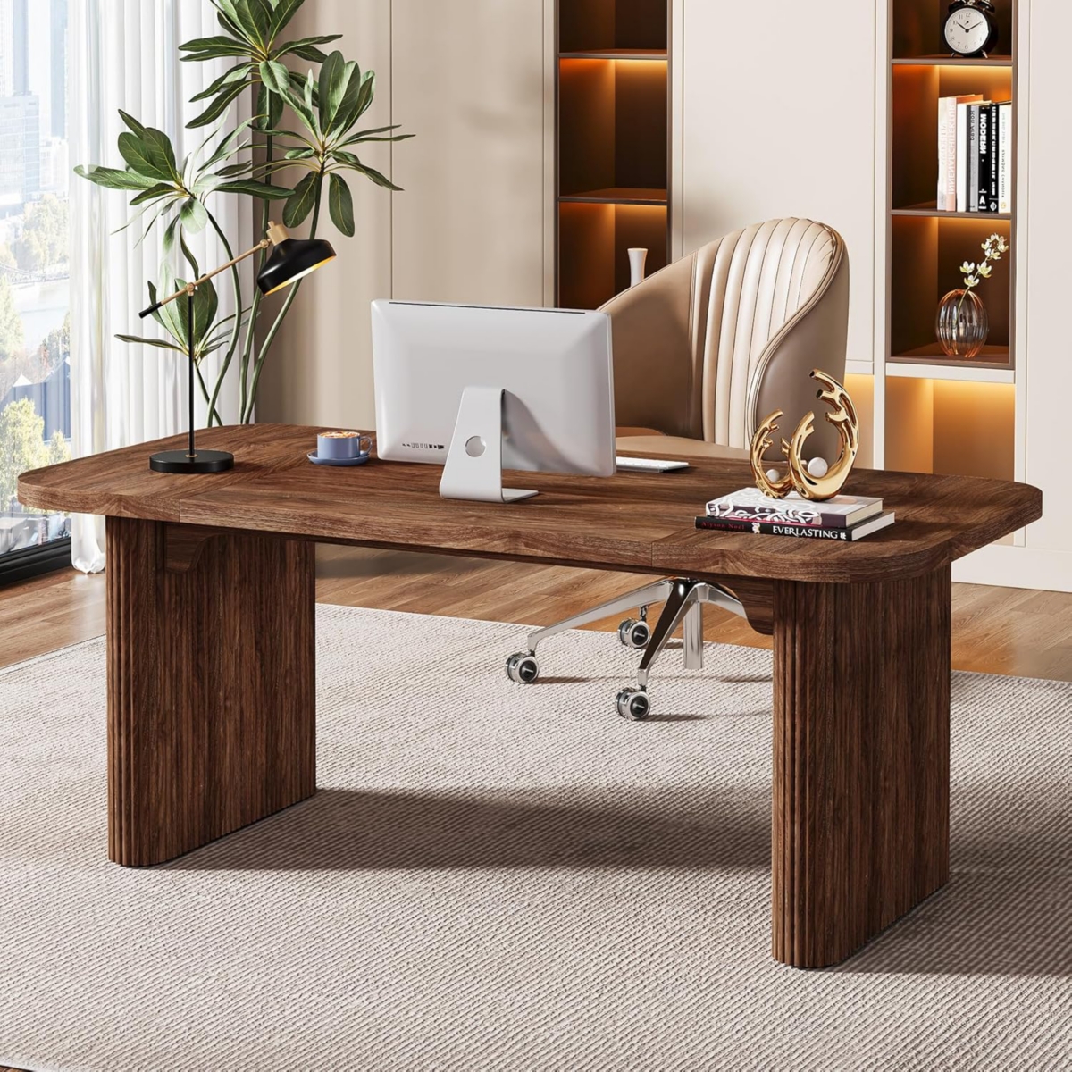 Click here for Tribesigns Modern Executive Office Desk  62-Inch L... prices
