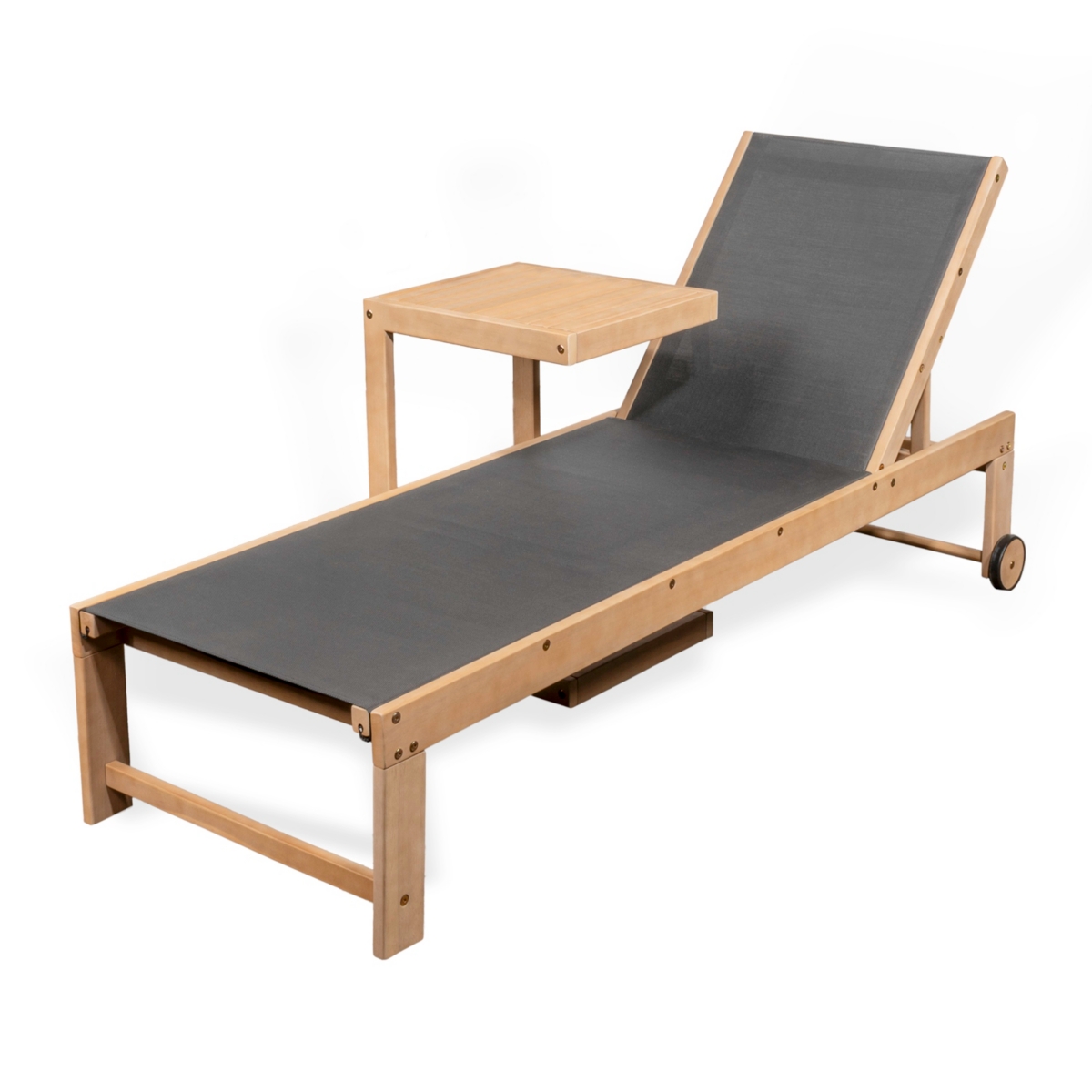 Click here for Trabuco Coastal Modern Acacia Wood Mesh 3-Position... prices