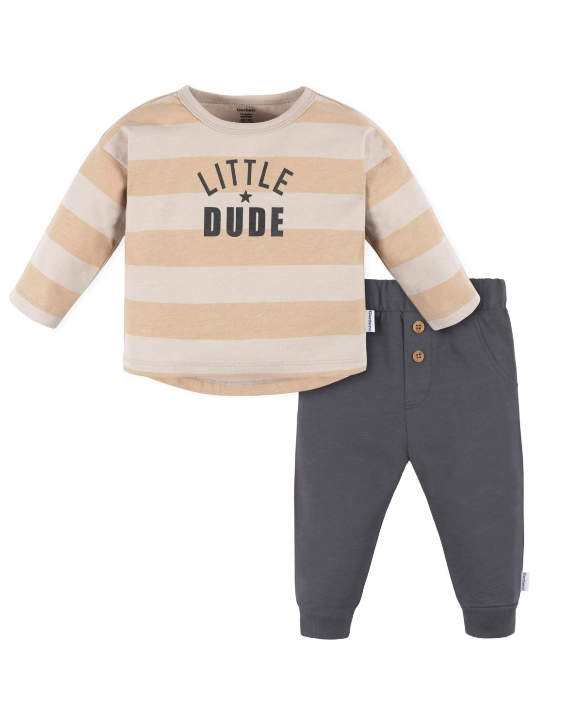 Click here for Gerber Baby Boys s Long Sleeve Top and Jogger Set... prices