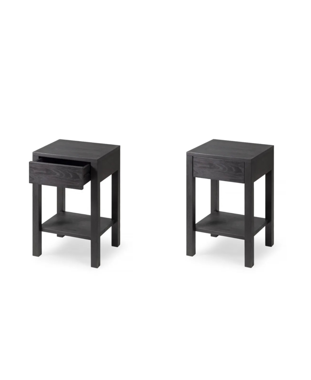 Click here for Woodek Set of 2 Black Vintage Style Wooden Nightst... prices