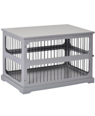 PawHut Decorative Dog Cage Transparent and Firm Tea Table, Indoor Use ...