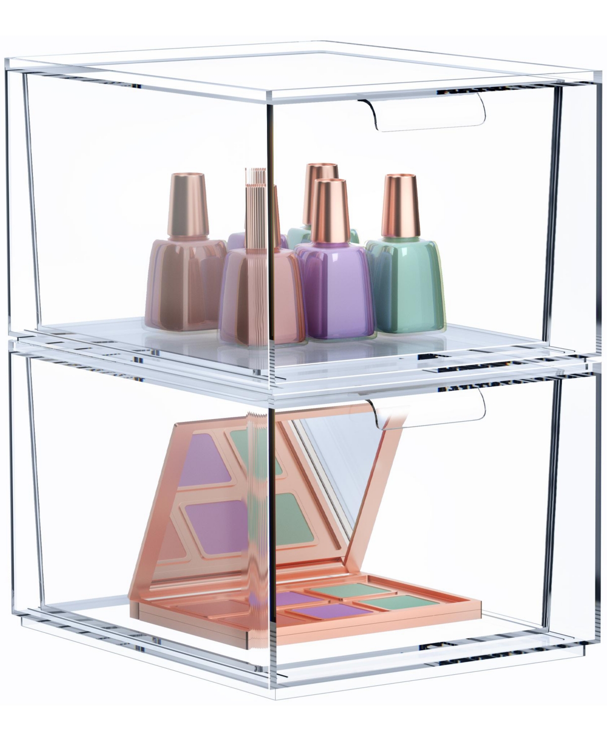 Click here for Sorbus 2 Pack Clear Stackable Acrylic Drawer Makeu... prices