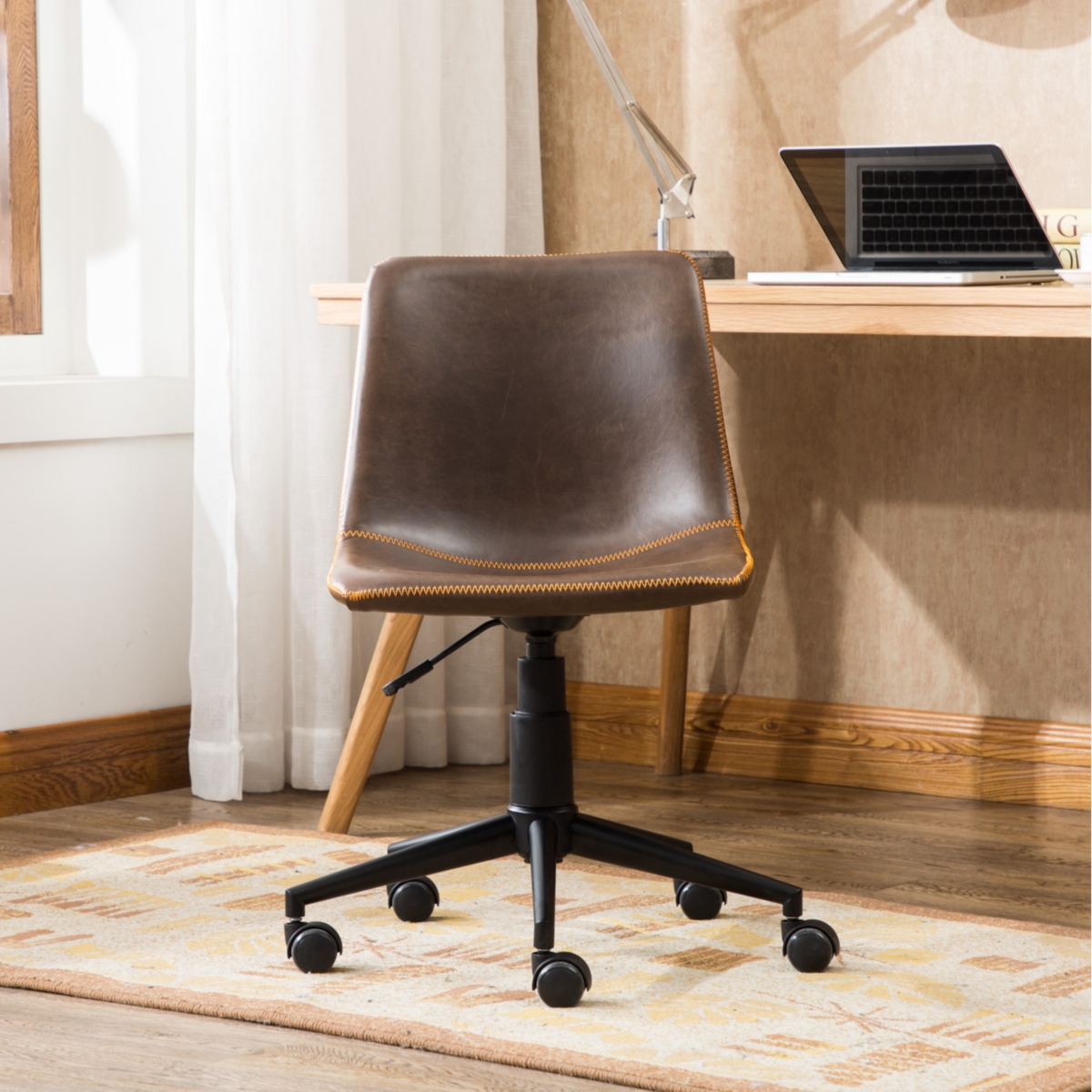Click here for Simplie Fun Faux Leather 360 Swivel Air Lift Offic... prices