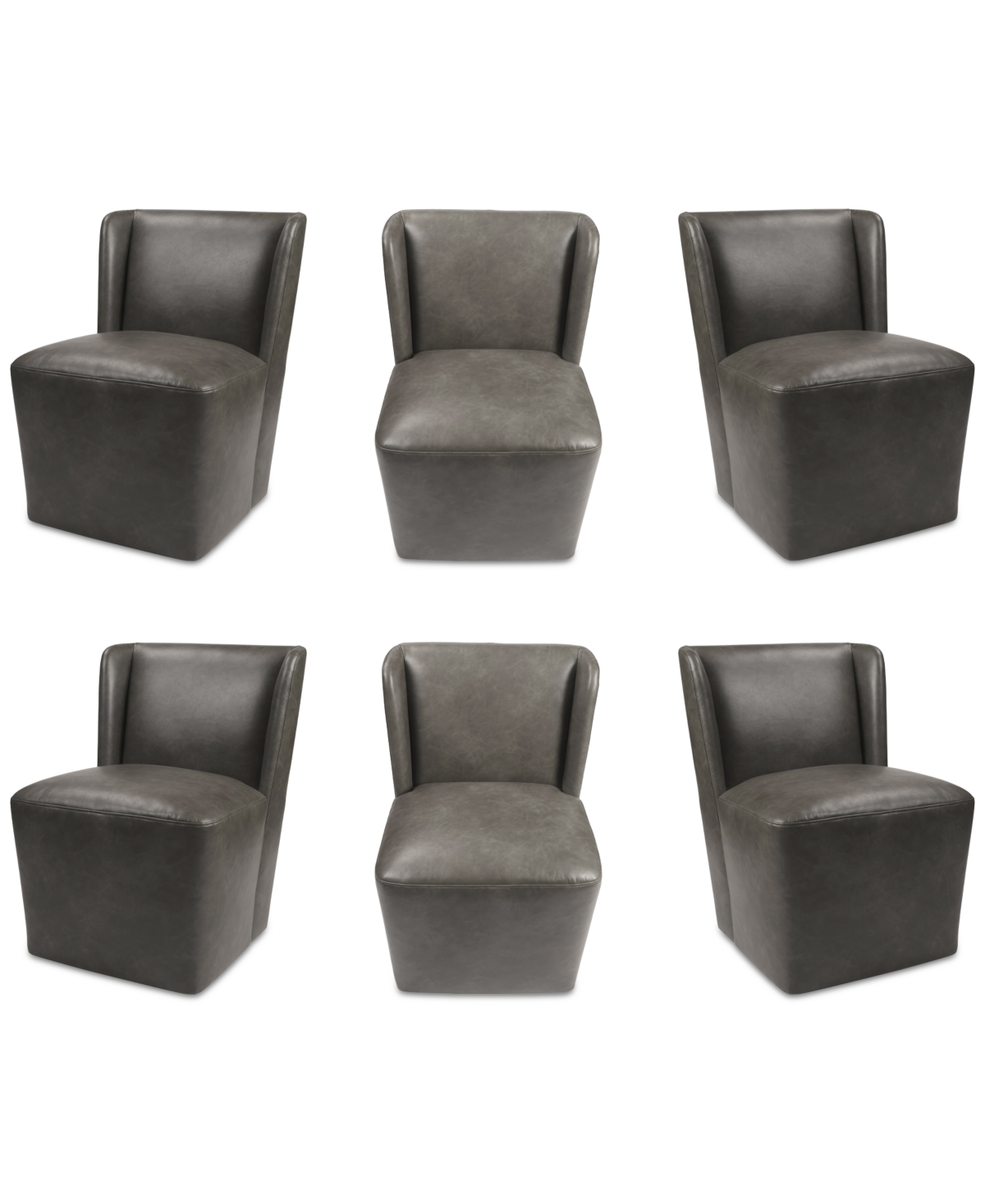 Click here for Seham 6-Pc. Faux Leather Dining Chair Set  Created... prices