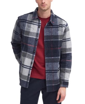 Barbour Men's Chapter Over Plaid Shirt Jacket - Macy's