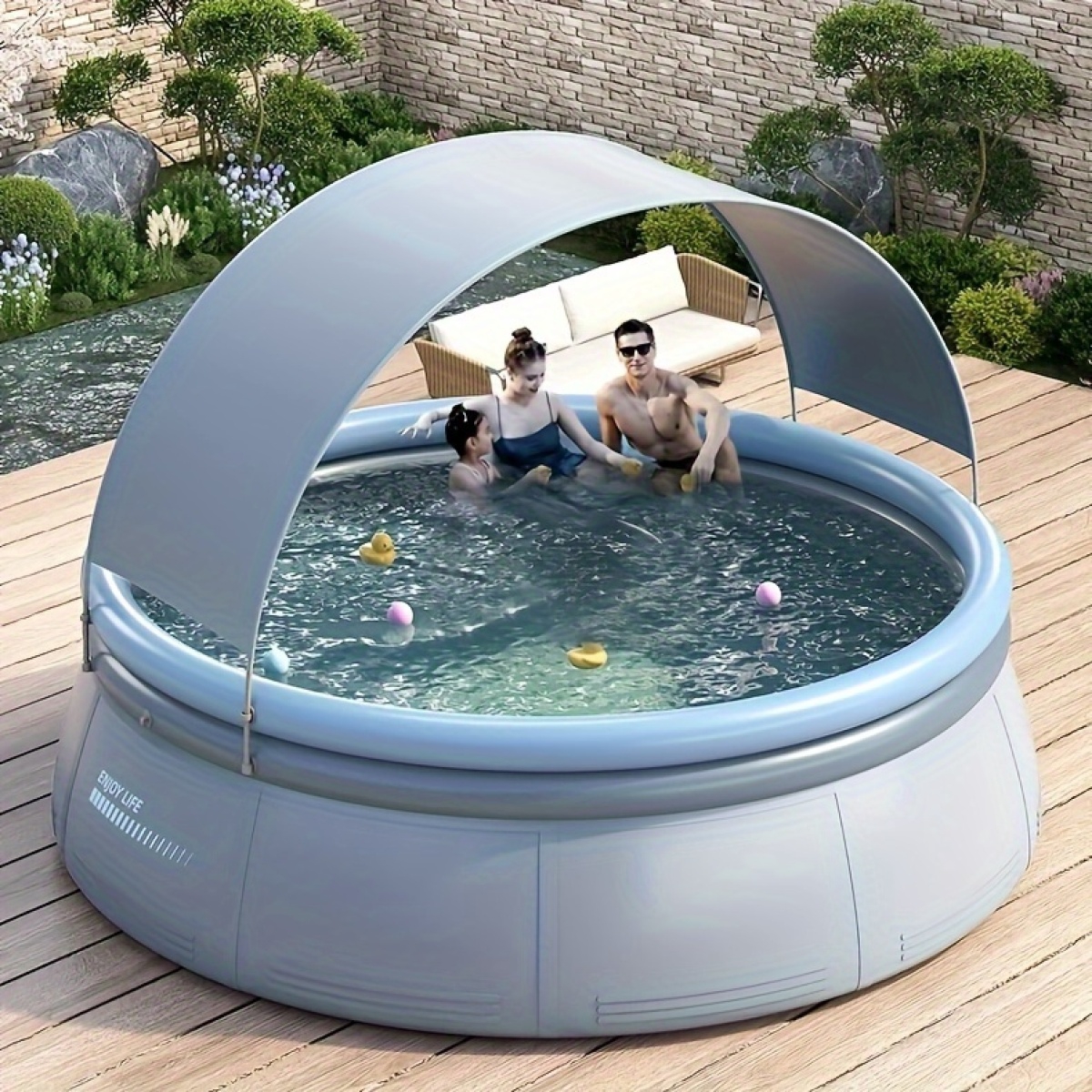 Click here for Streamdale 118" Inflatable Family Swimming Po... prices
