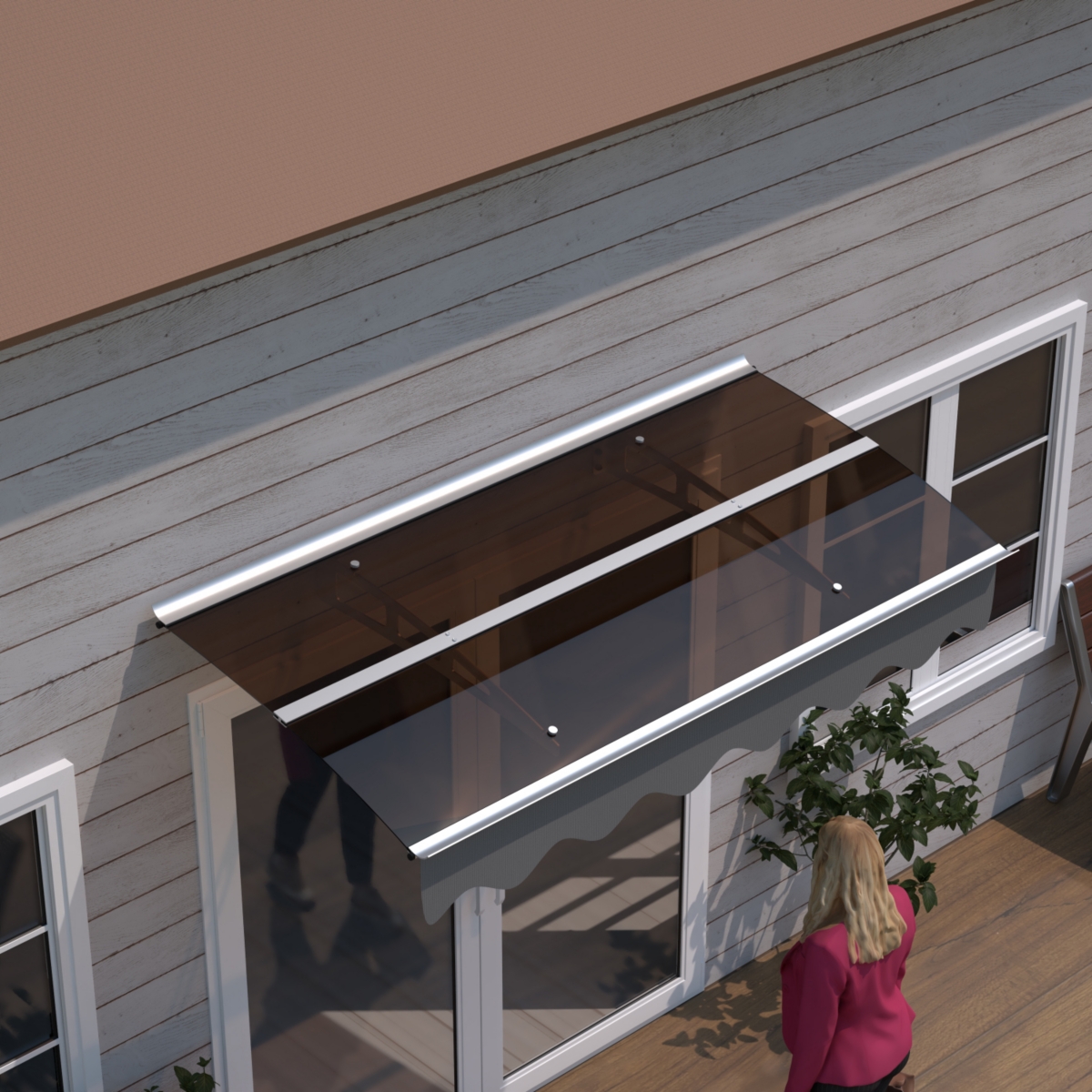 Click here for Door Window Awning Canopy with Solid Polycarbonate... prices
