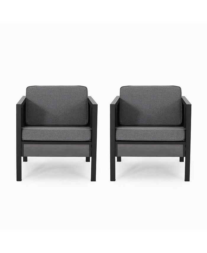 Simplie Fun Modern Outdoor Patio Club Chairs with Water-Resistant ...