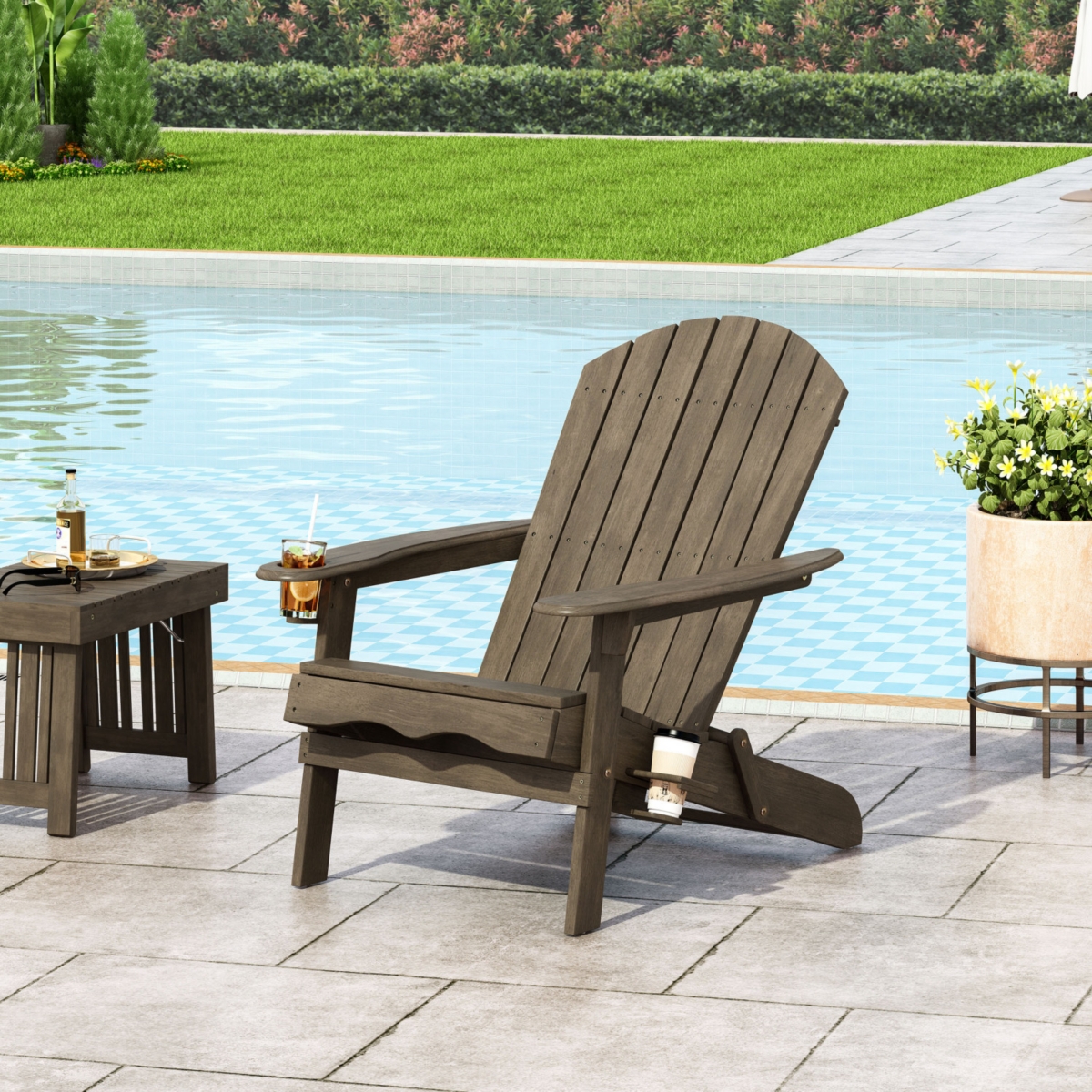 Click here for Streamdale Bellwood Folding Adirondack Chair With... prices