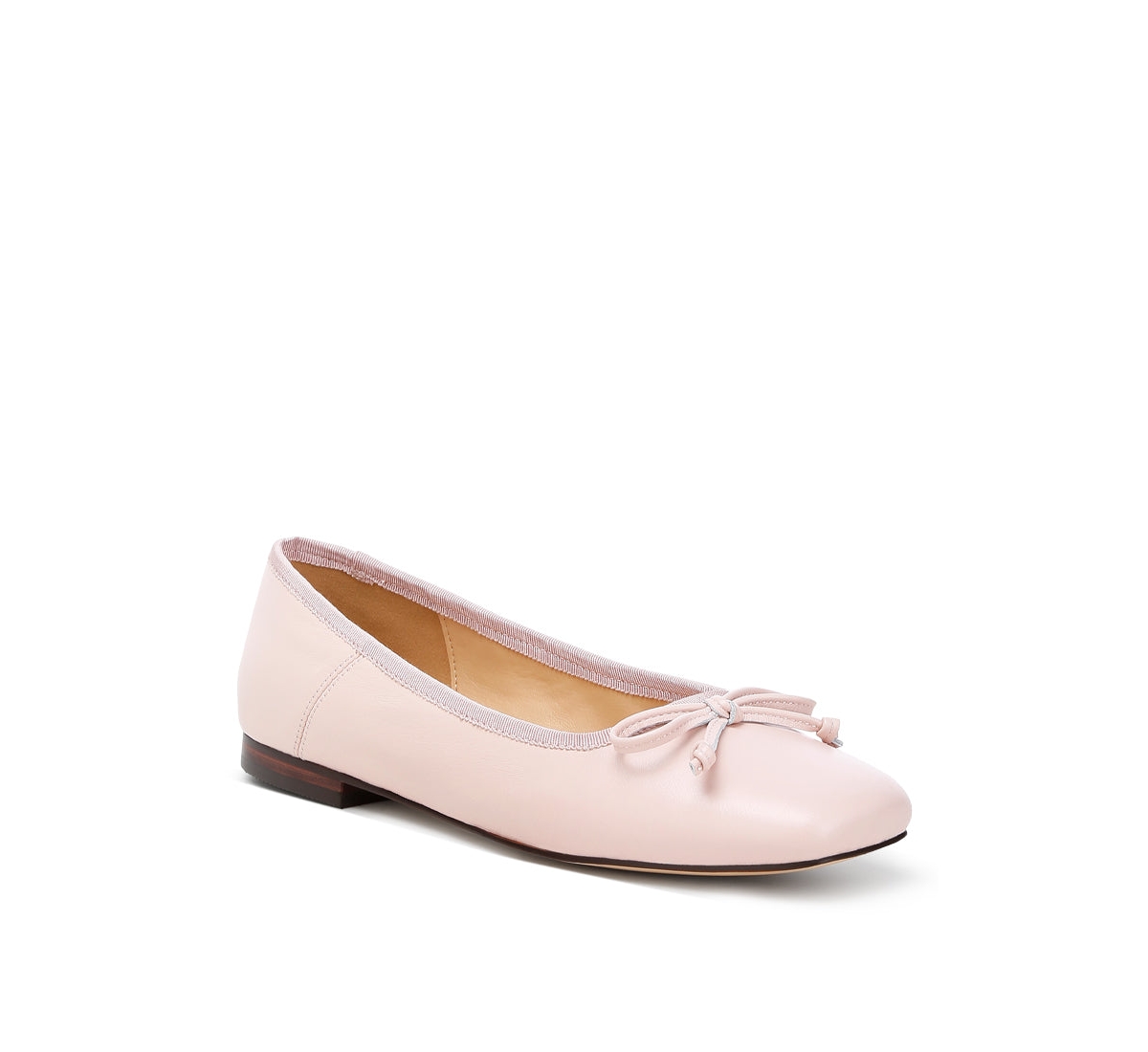 Click here for Lutten Square-Toe Bow Ballerinas - Pink prices