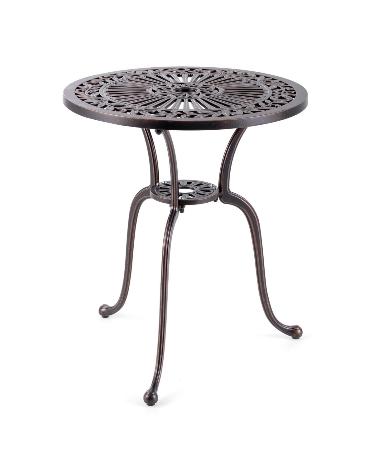 Click here for Slickblue 24 Inch Round Cast Aluminum Table Patio... prices