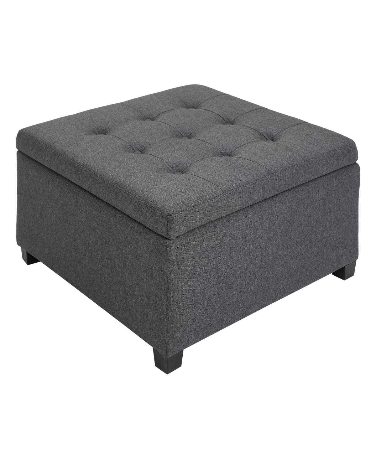 Click here for Homcom Fabric Tufted Storage Ottoman with Flip Top... prices