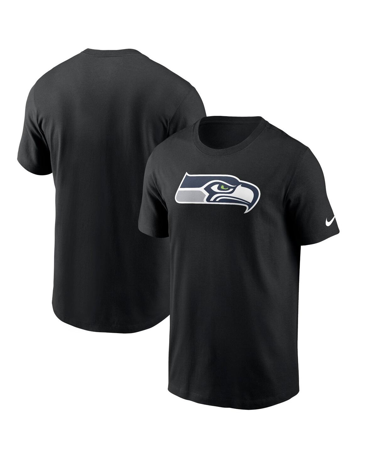 Click here for Nike Mens Black Seattle Seahawks Logo Essential T-... prices