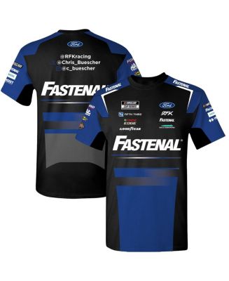Checkered Flag Sports Men's Black/Blue Chris Buescher Fastenal Uniform ...