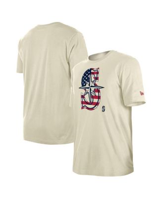 New Era Men's Cream Seattle Mariners 4th of July Flag Fill T-Shirt - Macy's