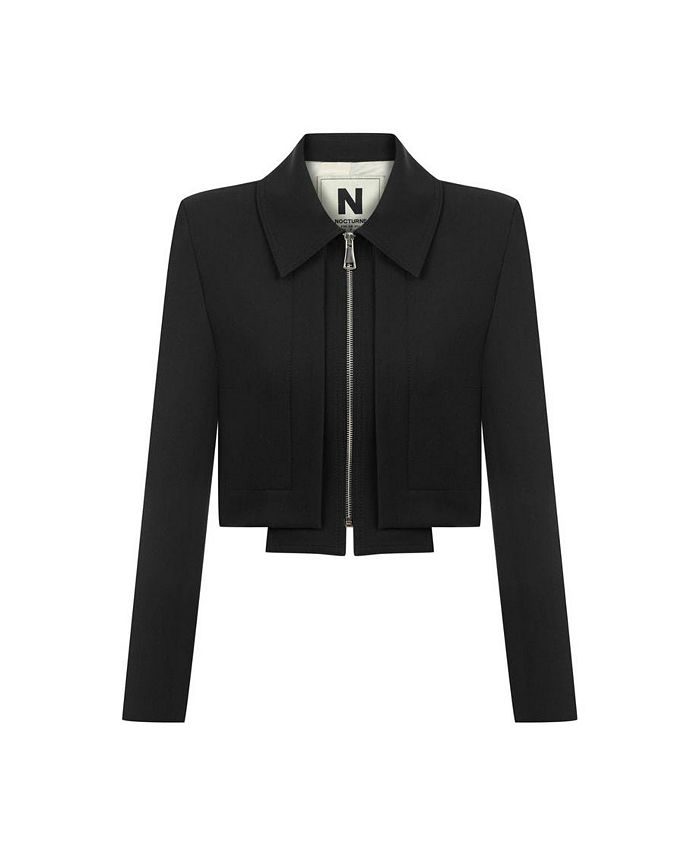 NOCTURNE Women's Shoulder Pad Jacket - Macy's