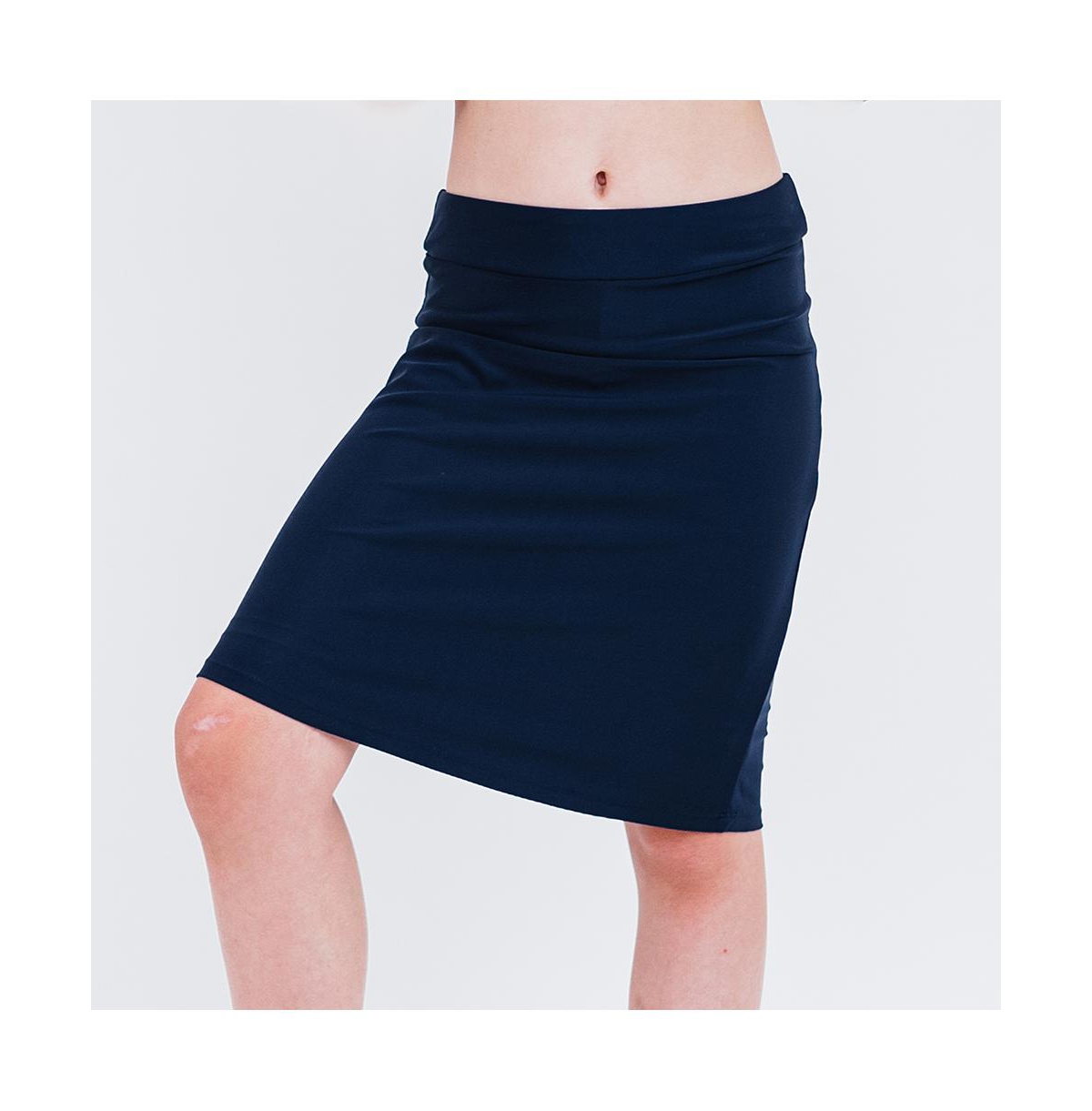 Click here for Calypsa Big Girls Knee Length Swim Skort - Navy prices