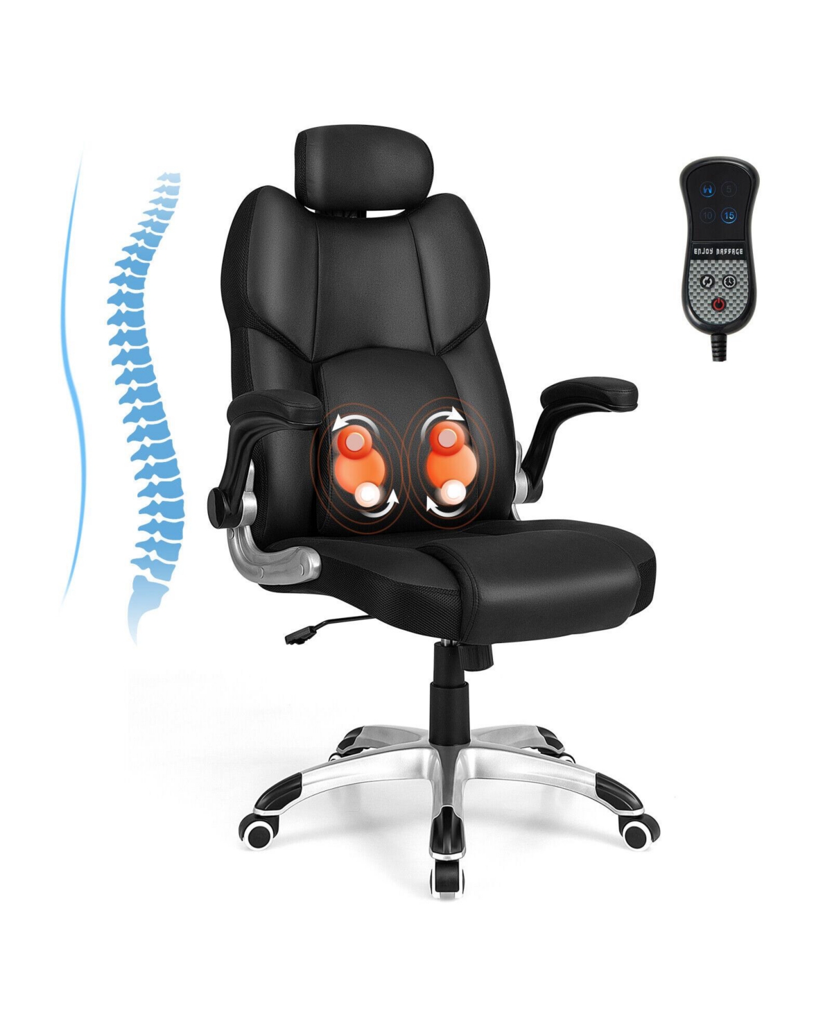 Click here for Skonyon Kneading Massage Office Chair with Adjusta... prices