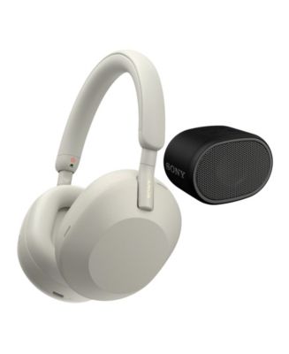 Sony WH-1000XM5 Wireless Noise Canceling Over-Ear Headphones (Silver ...