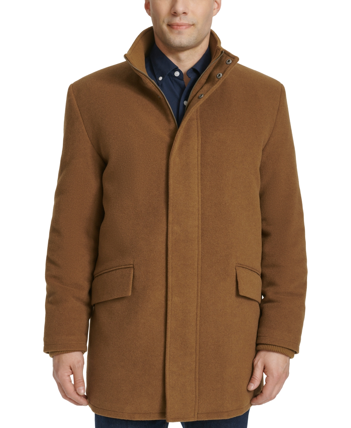 Click here for Cole Haan Mens Full-Zip Stand-Collar Car Coat - Ca... prices