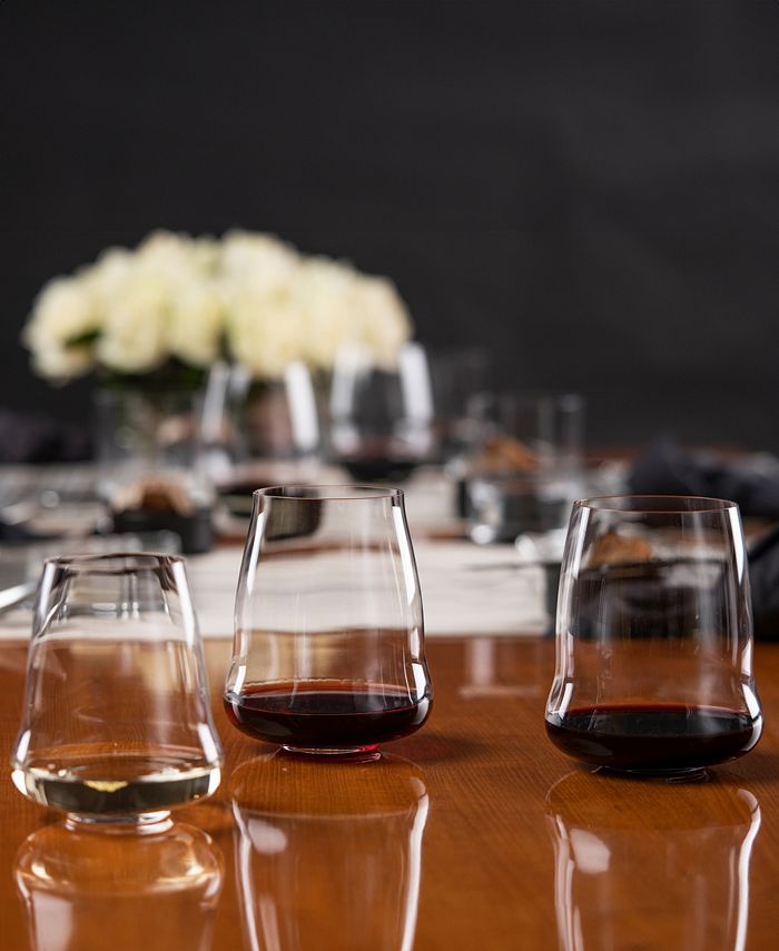 Riedel SL Stemless Wings Aromatic White Wine/Champagne Glass, Set of 4 ...