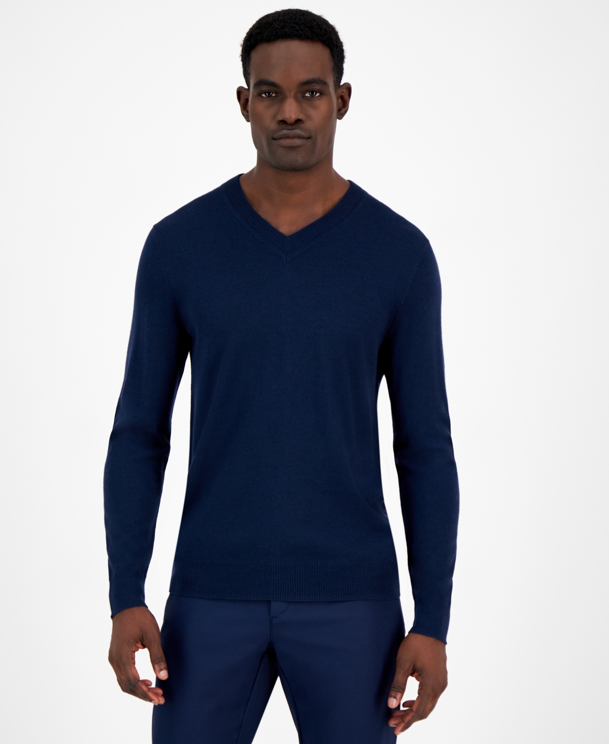 Click here for Alfani Mens Long-Sleeve V-Neck Merino Sweater  Cre... prices