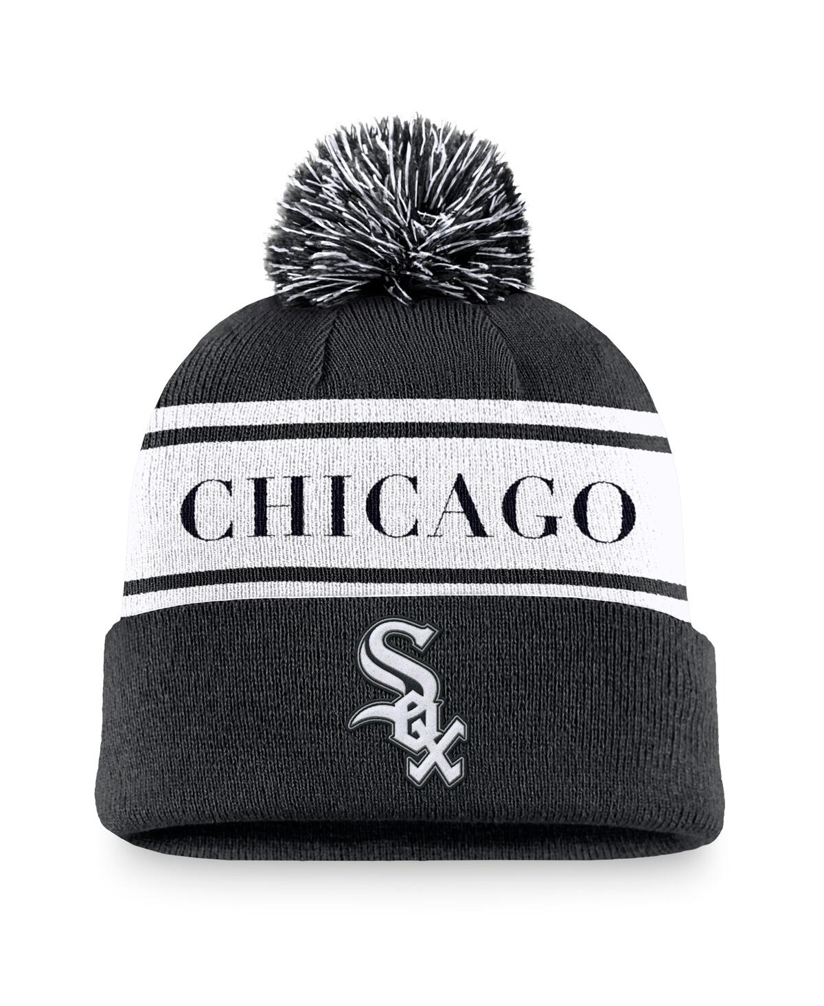 Click here for Nike Mens Black Chicago White Sox Team Stripe Peak... prices