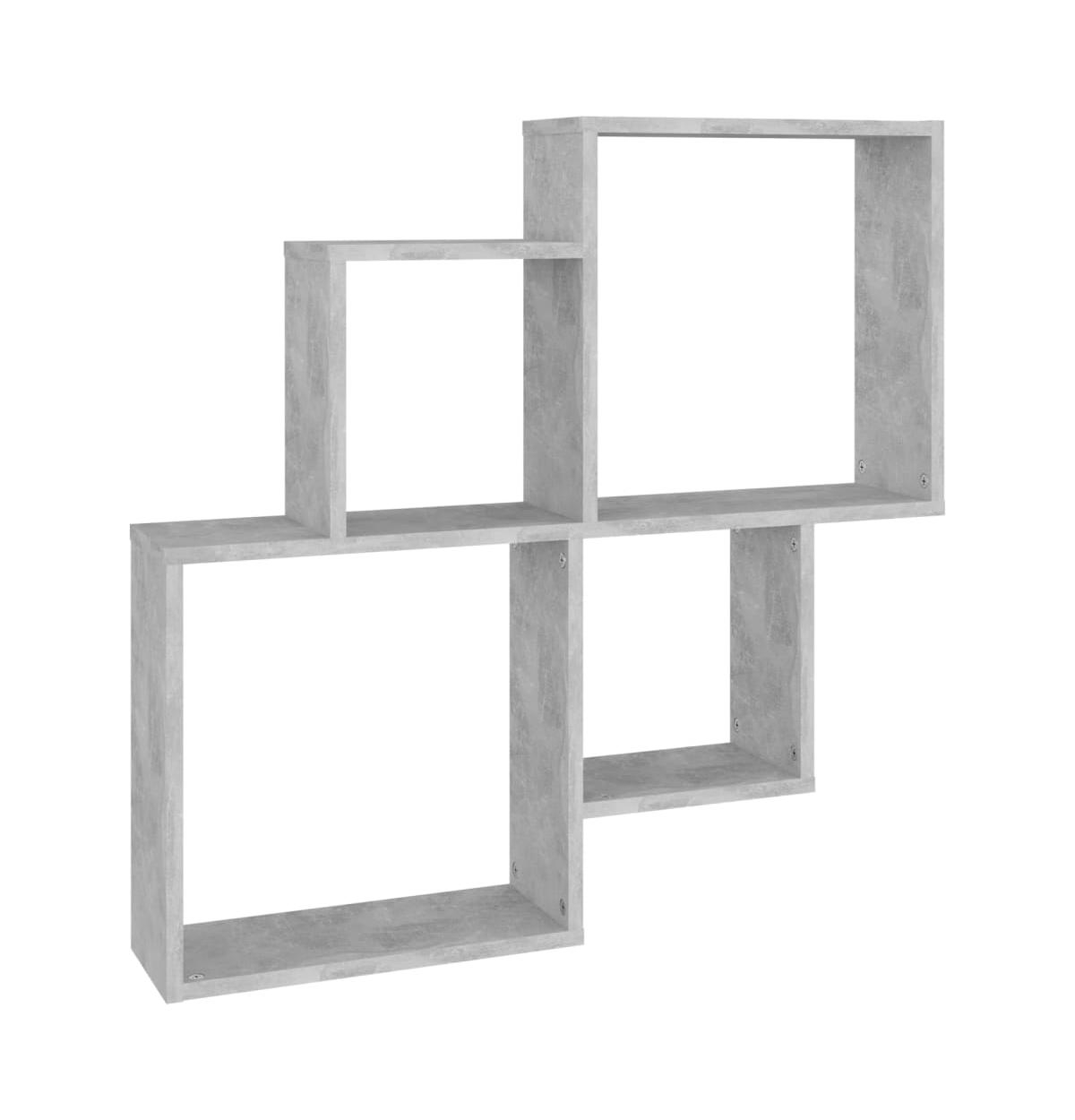 Click here for vidaXL Wall Cube Shelf Concrete Gray 31.5x5.9x30.9... prices